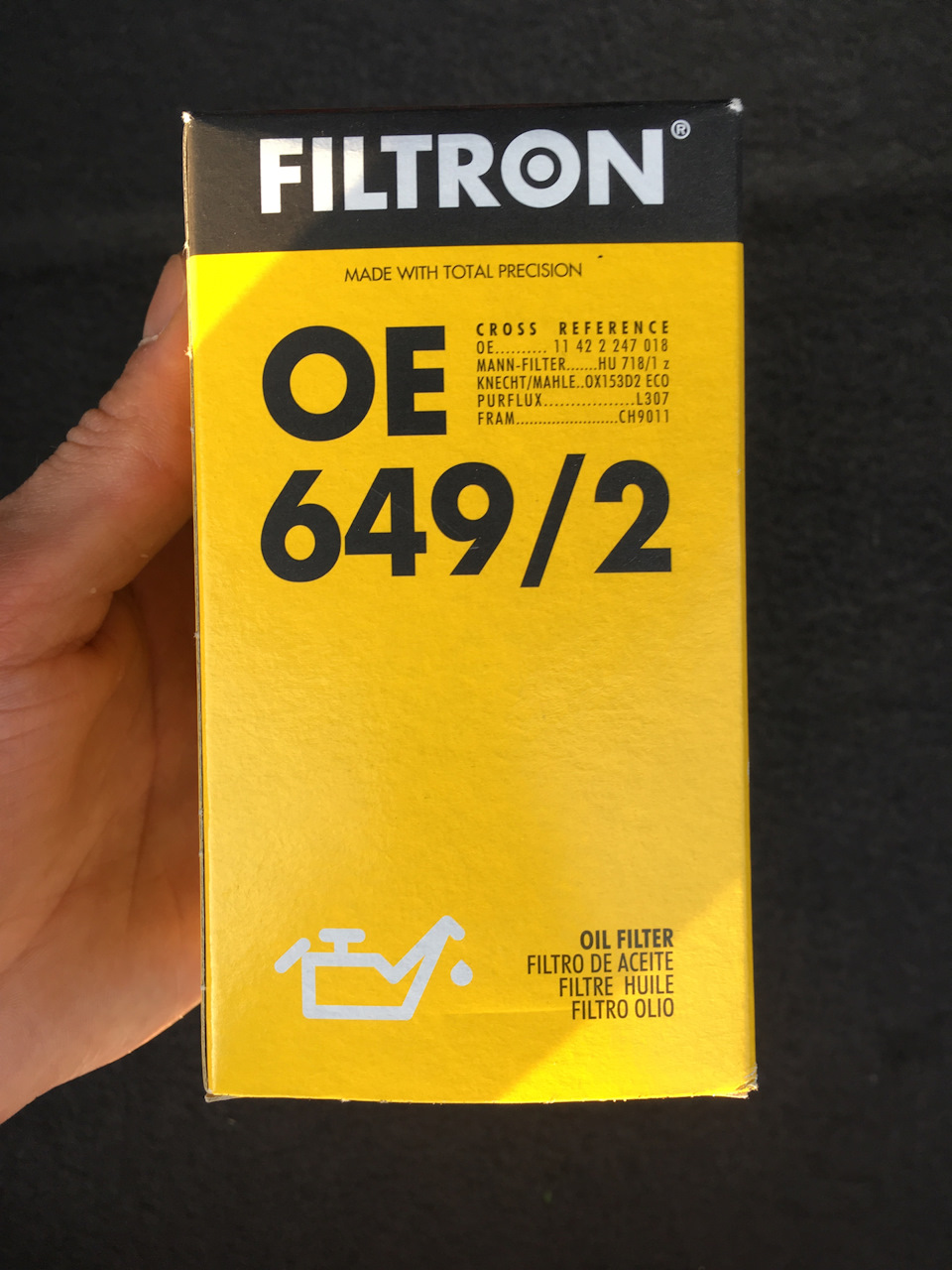 11422247018 Сменный элемент масляного фильтра BMW | Запчасти на DRIVE2