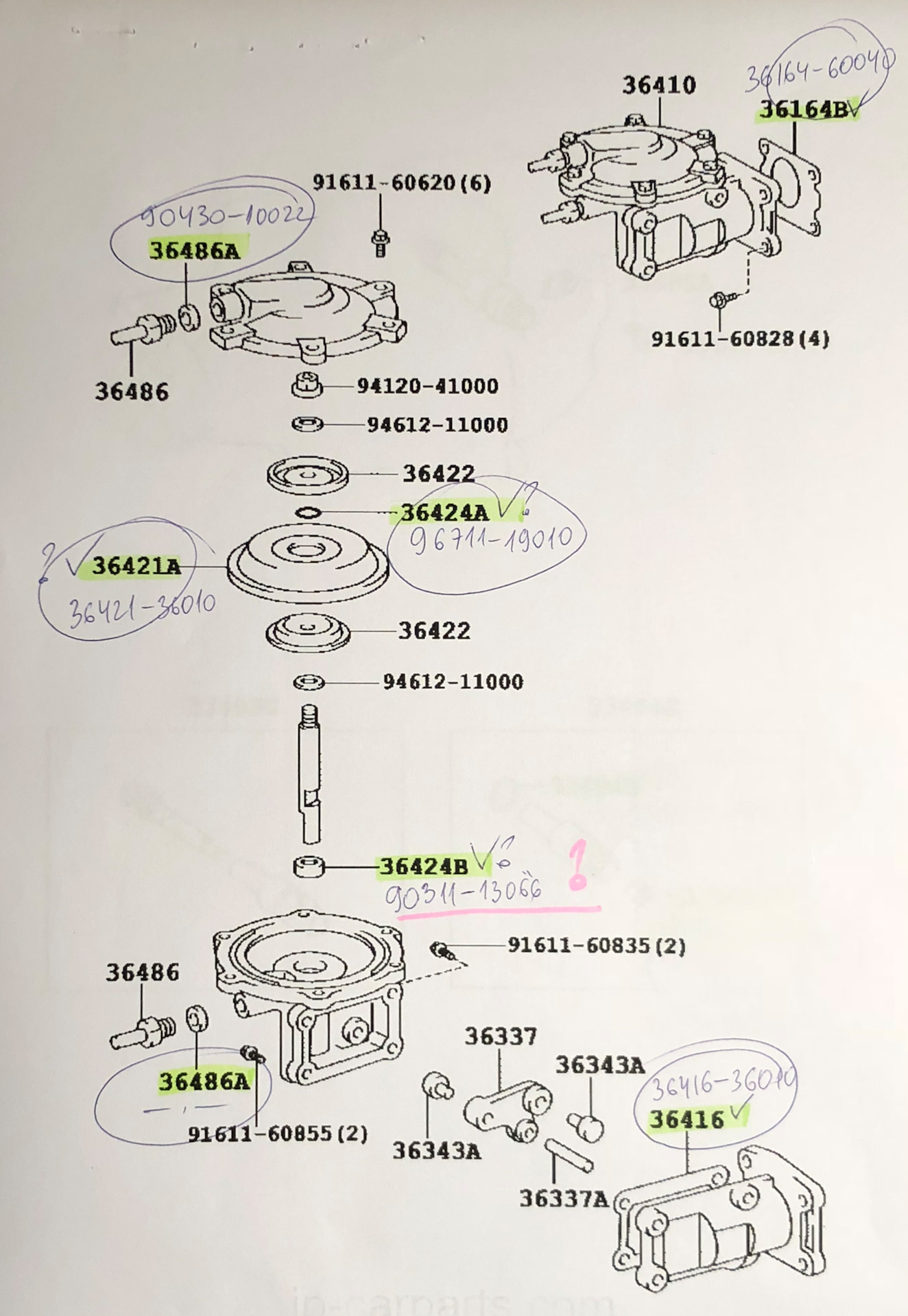 Ремонт раздаточной коробки KZJ78: заказ запчастей, часть IV — Toyota ...