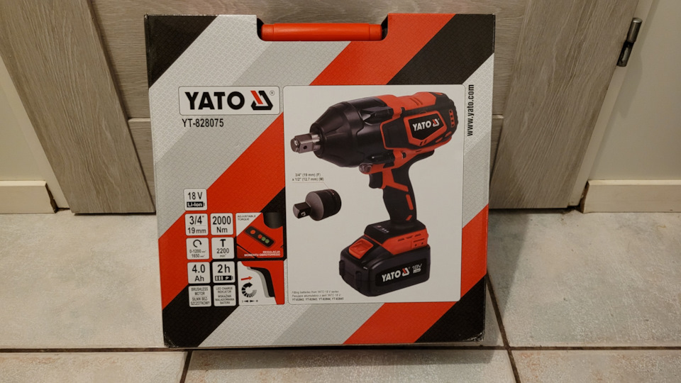 Аккумуляторный гайковерт YATO YT-828075 — DRIVE2