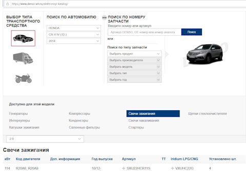 VXUHC22G Свечи зажигания DENSO | Запчасти на DRIVE2