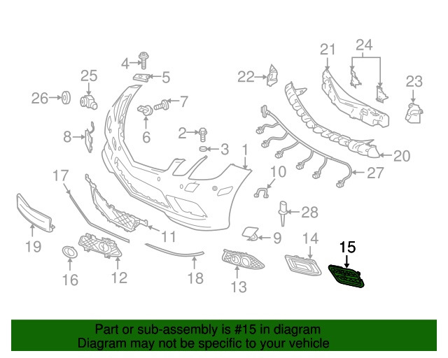 A2078801124 Накладка бампера Mercedes | Запчасти на DRIVE2