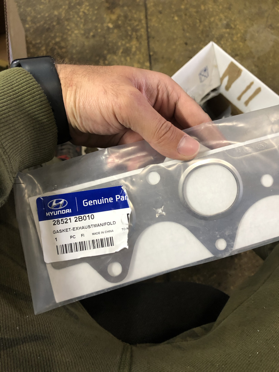 285212B010 Прокладка выпускного коллектора KIA HYUNDAI | Запчасти на DRIVE2