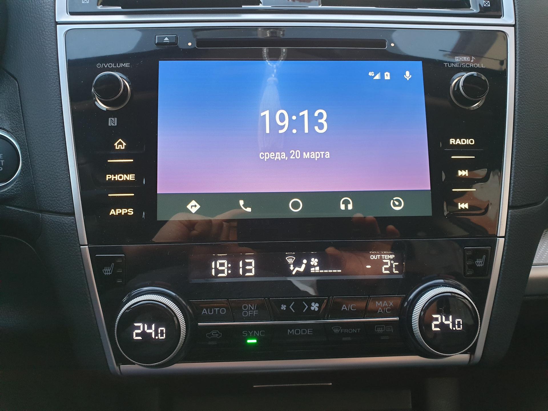 Android Auto — Subaru Outback (BS), 2,5 л, 2018 года | другое | DRIVE2