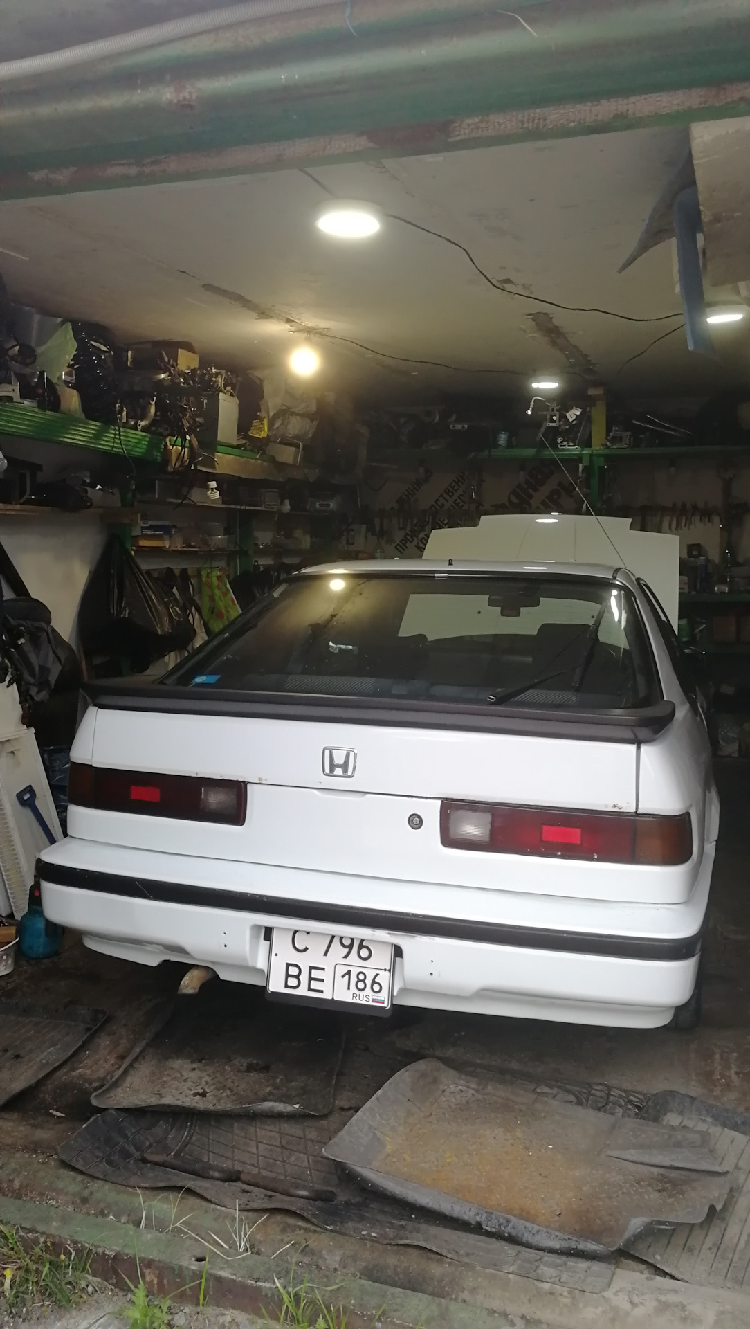 Загнал авто в гараж на свап — Honda Integra (AV/DA1-DA3), 1,8 л, 1987 ...