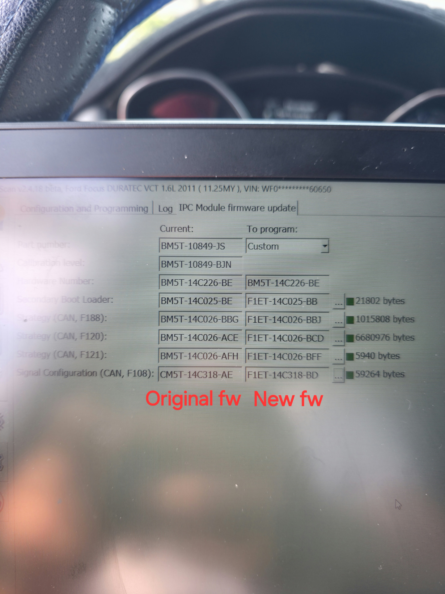 Updating a Pre Facelift IPC to Facelift IPC. — Ford Focus Wagon III, 1 ...