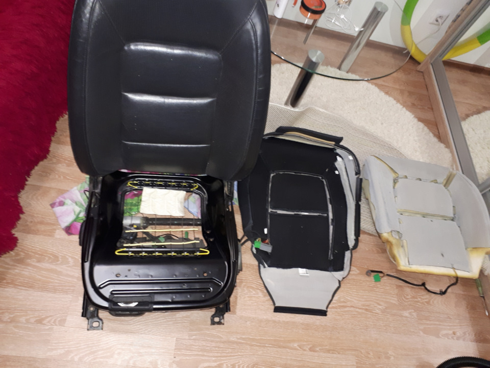 Замена нижней части кожи на водительском сидение — Volvo S80 (2G), 3,2 ...