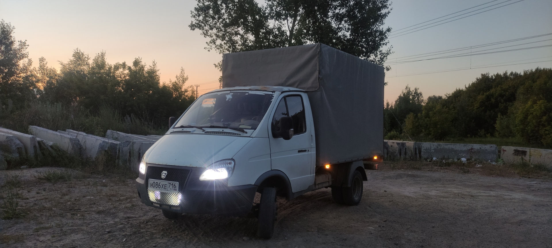 Габаритные огни и фары — ГАЗ Газель, 2,5 л, 2007 года | стайлинг | DRIVE2