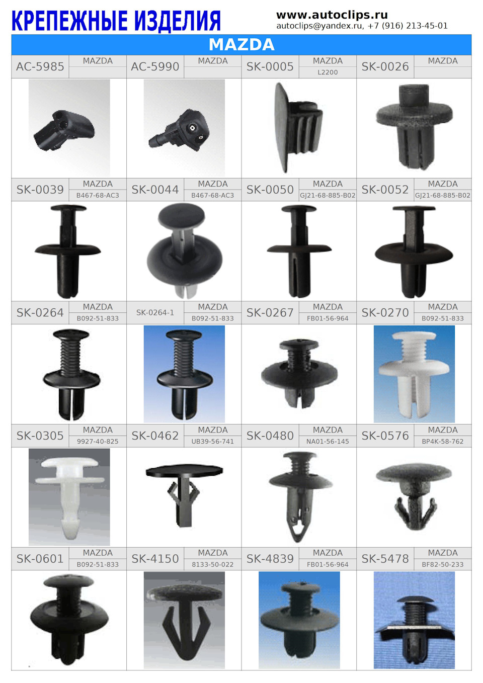 Все клипсы на GH. — Mazda 6 (2G) GH, 2 л, 2011 года | аксессуары | DRIVE2