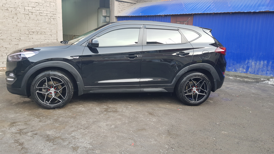 R19 — наконец-то! — Hyundai Tucson (TL), 2 л, 2016 года | колёсные ...
