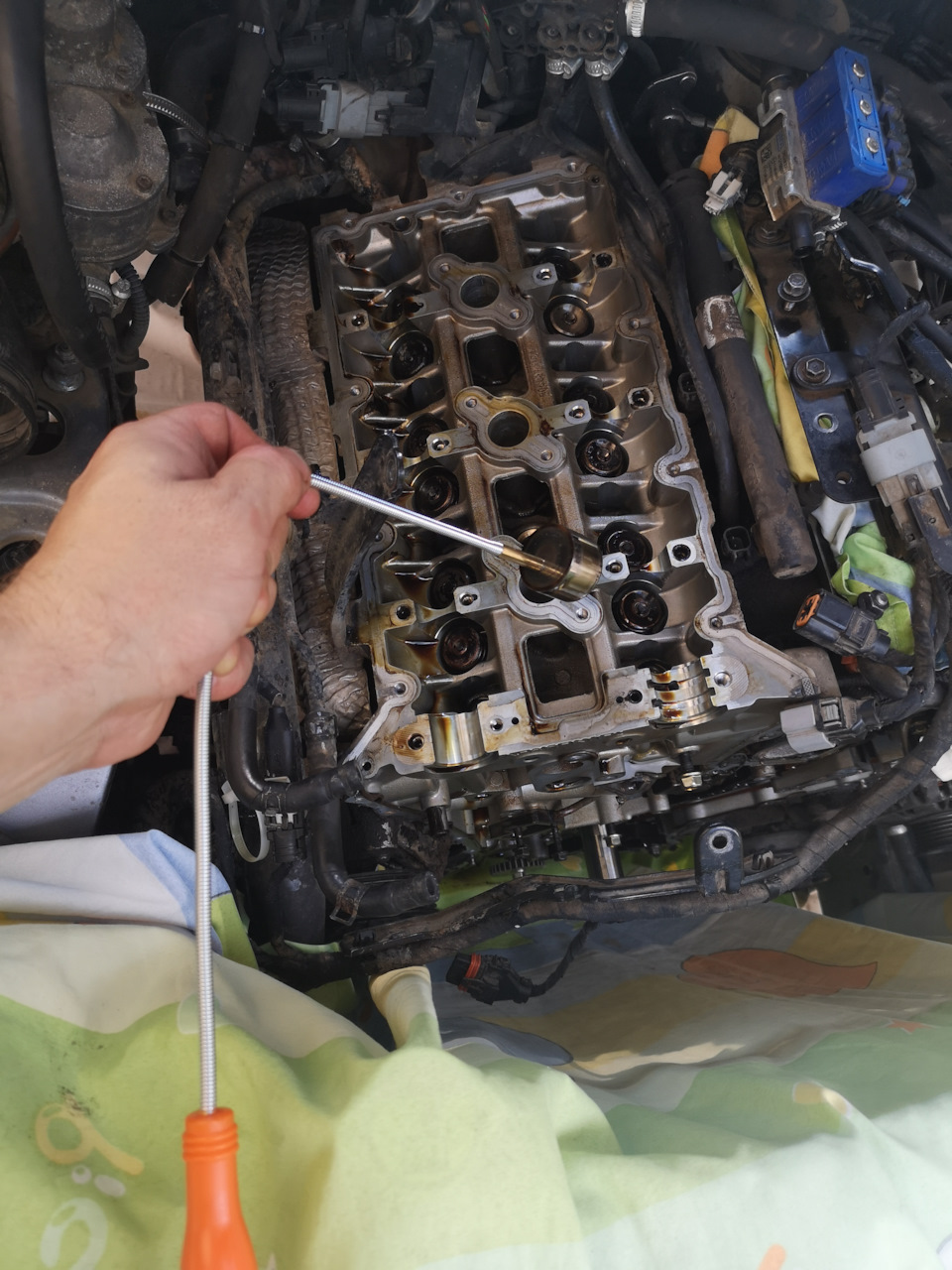 Замена ГРМ, регулировка клапанов на G6DB V6 SORENTO — KIA Sorento (1G ...