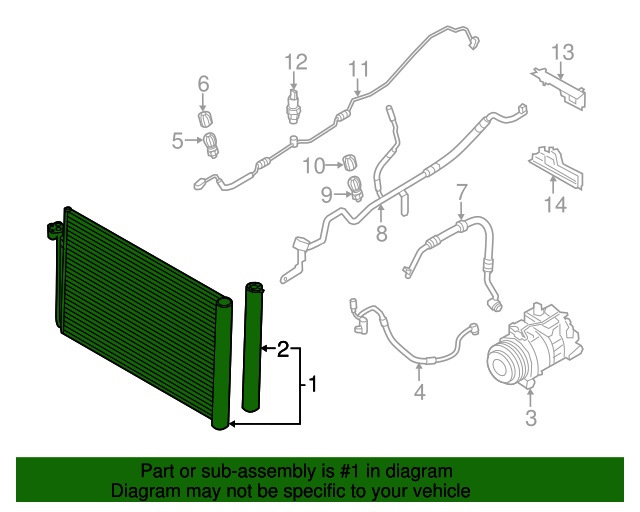 64539219843 Конденсатор кондиционера BMW | Запчасти на DRIVE2