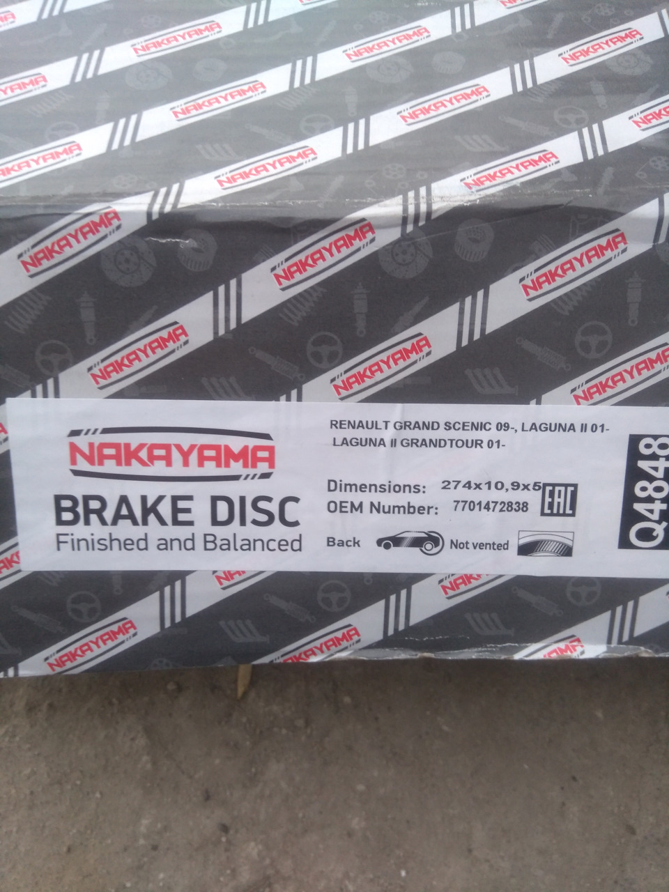 7701472838 Диск тормозной с подшипником RENAULT | Запчасти на DRIVE2