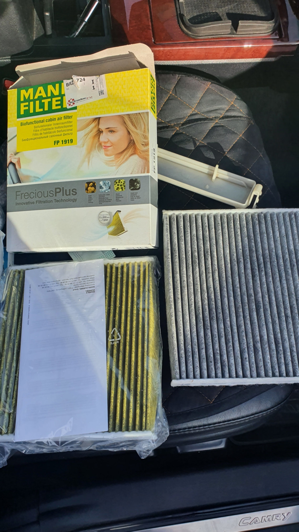Фильтр салона mann и asakashi 2 — Toyota Camry (XV50), 2,5 л, 2014 года | наблюдение | DRIVE2
