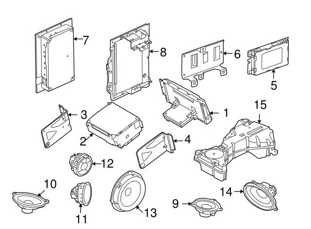 LR001070 Панель управления радиоприемником Jaguar Land Rover | Запчасти ...