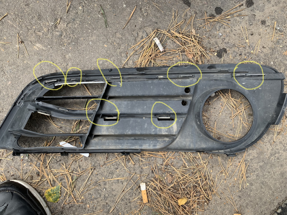 запись_12 f10 lci замена хромированных накладок ПТФ — BMW 5 series (F10 ...