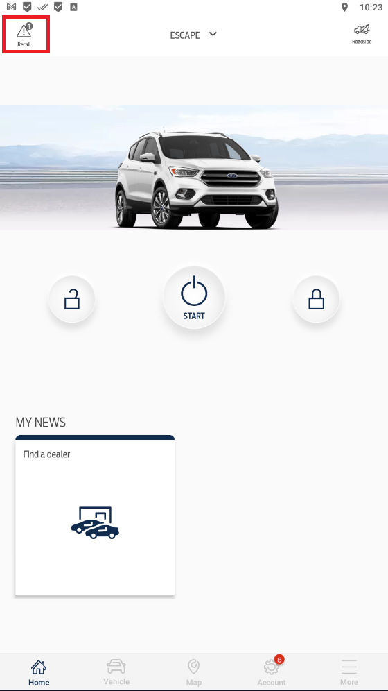 Отзывная Ford FSA 18M02 — Ford Escape (3G), 2 л, 2017 года | визит на ...