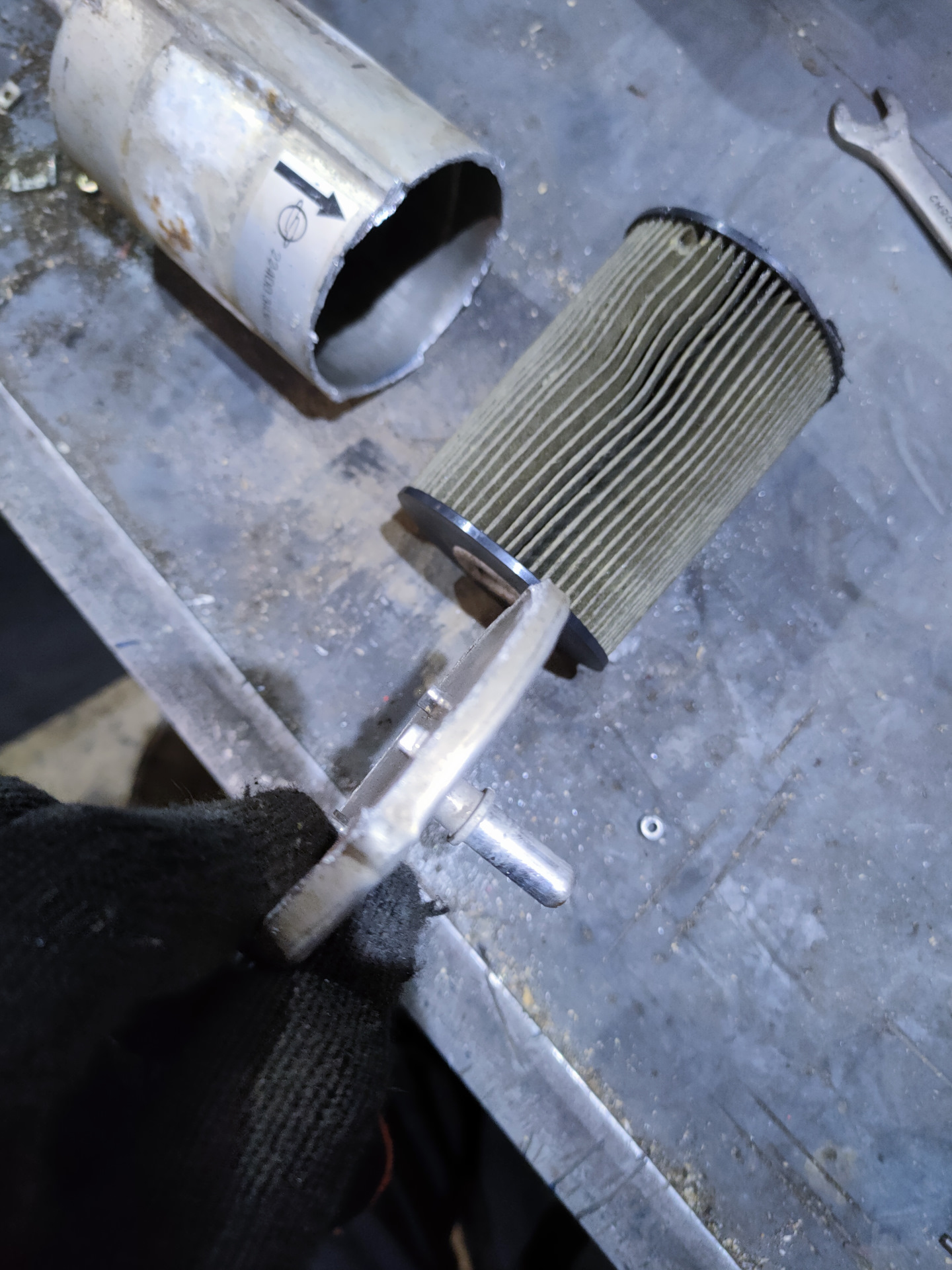 Распил топливного фильтра — SsangYong Actyon (2G), 2 л, 2014 года ...