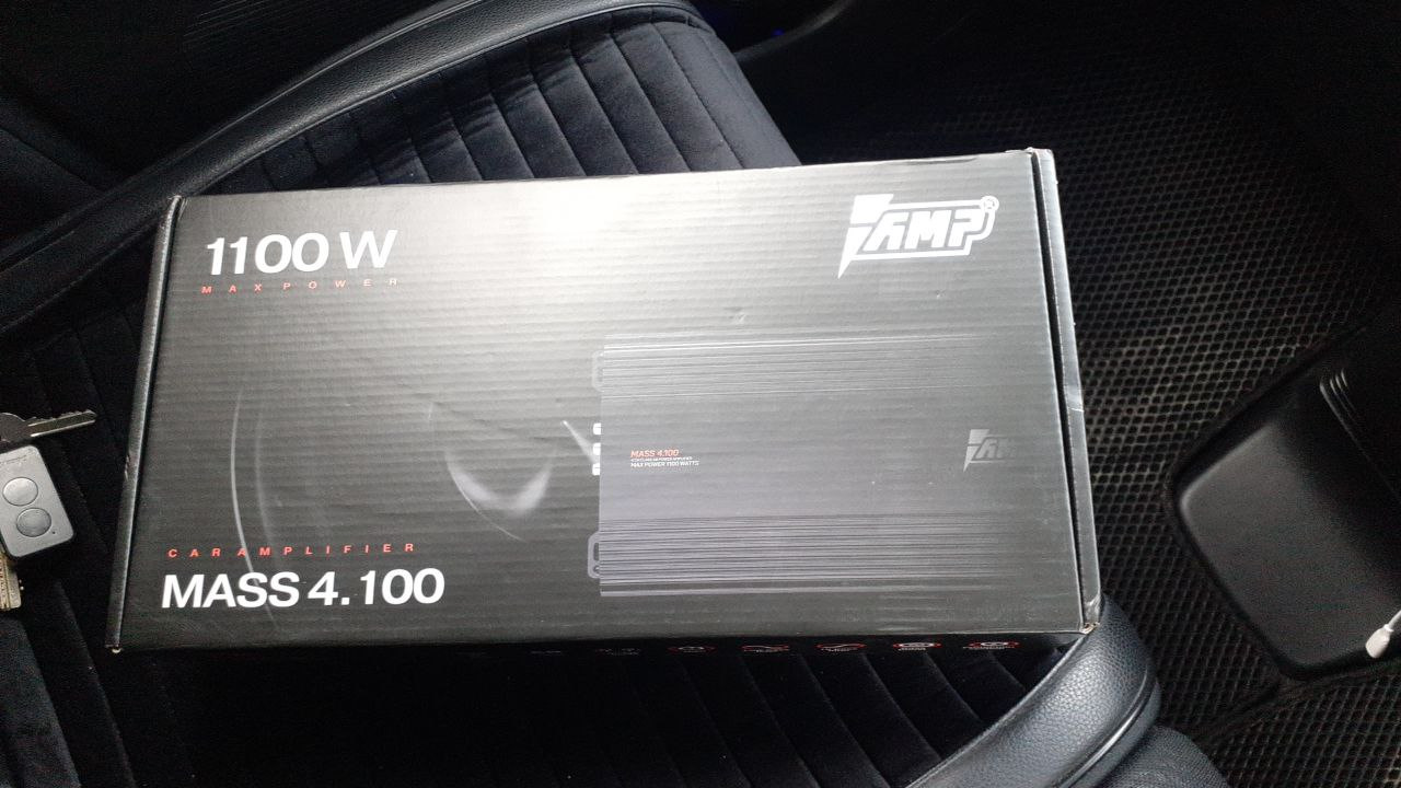 Усилитель AMP MASS 4.100 — Honda N-Box (1G), 0,7 л, 2012 года | автозвук | DRIVE2