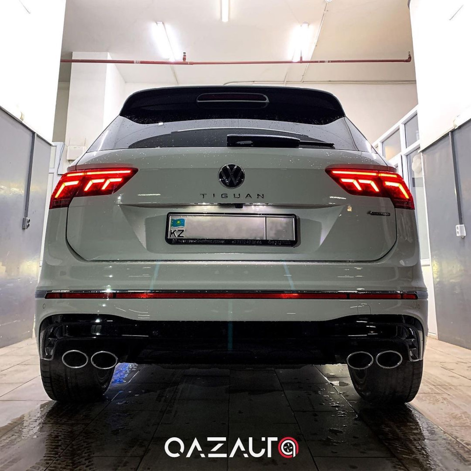 VW Tiguan R-Line 2021 exhaust installation from Tiguan R — DRIVE2