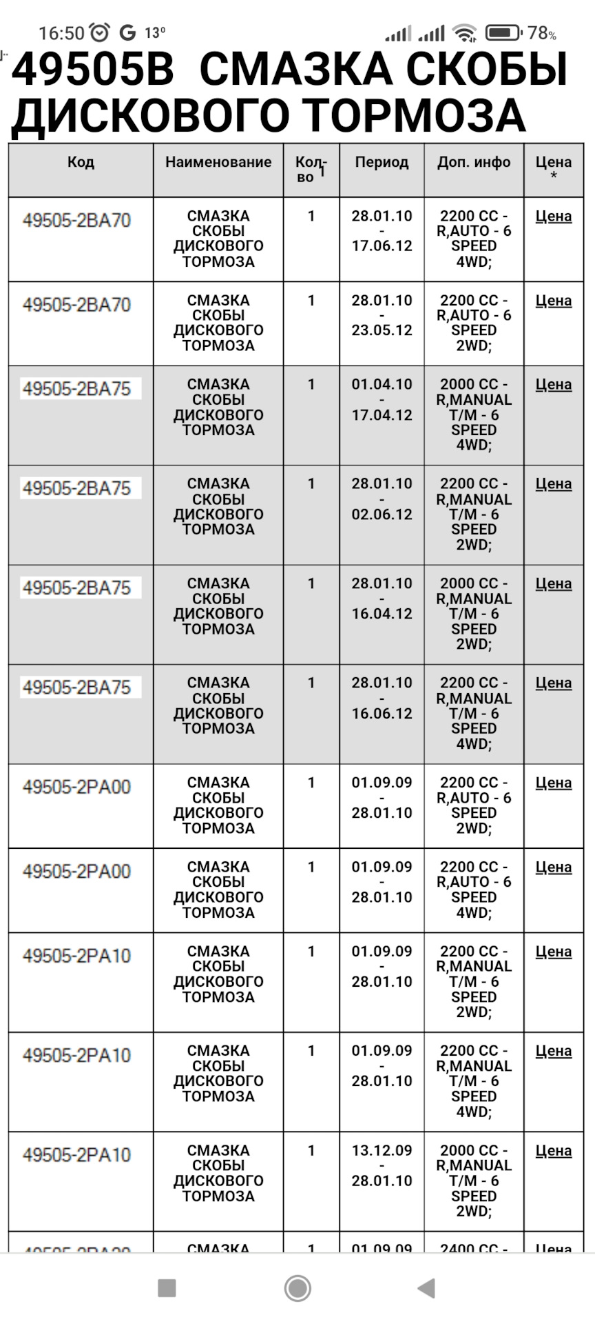 495052PA00 ШРУС ПРИВОДА ПЕРЕДНЕГО ВНУТРЕННИЙ ЛЕВЫЙ KIA HYUNDAI ...