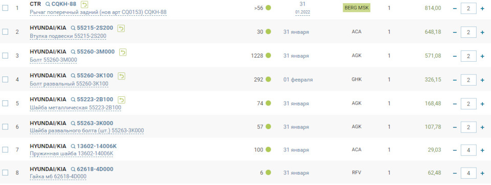 552232B100 Упорная пластина втулки подвески KIA HYUNDAI | Запчасти на ...