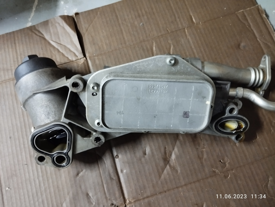 93186324 Теплообменник маслянный CHEVROLET CRUZE GM | Запчасти на DRIVE2