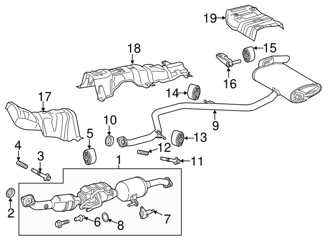 174510D140 Прокладка выхлопной системы TOYOTA LEXUS | Запчасти на DRIVE2