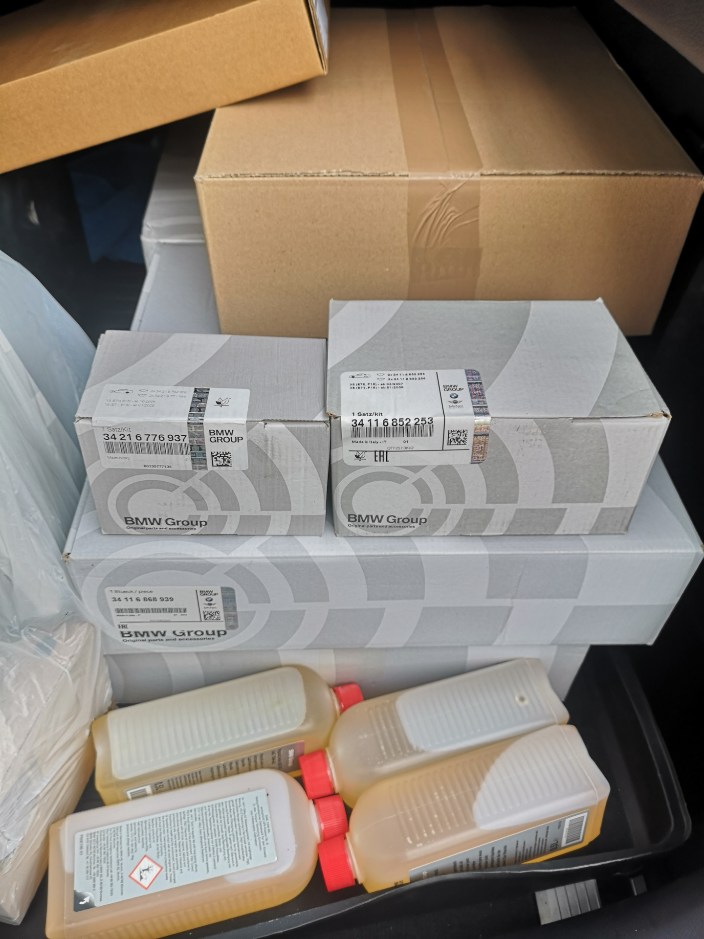 Подготовка к замене тормозов в круг. — BMW X6 (E71/E72), 3 л, 2013 года ...