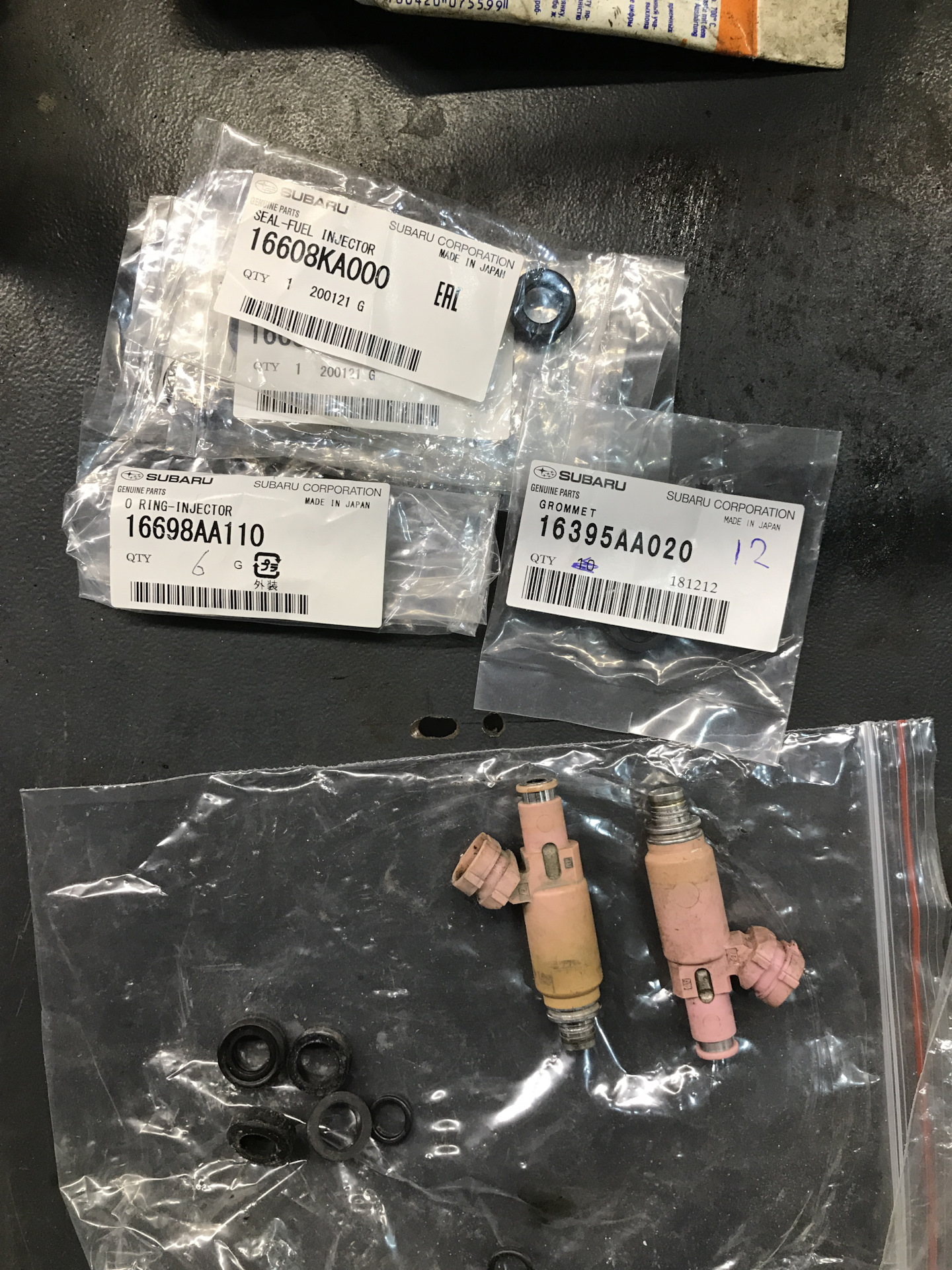 Уплотнения форсунок — Subaru Impreza WRX (GD/GG), 2 л, 2003 года ...