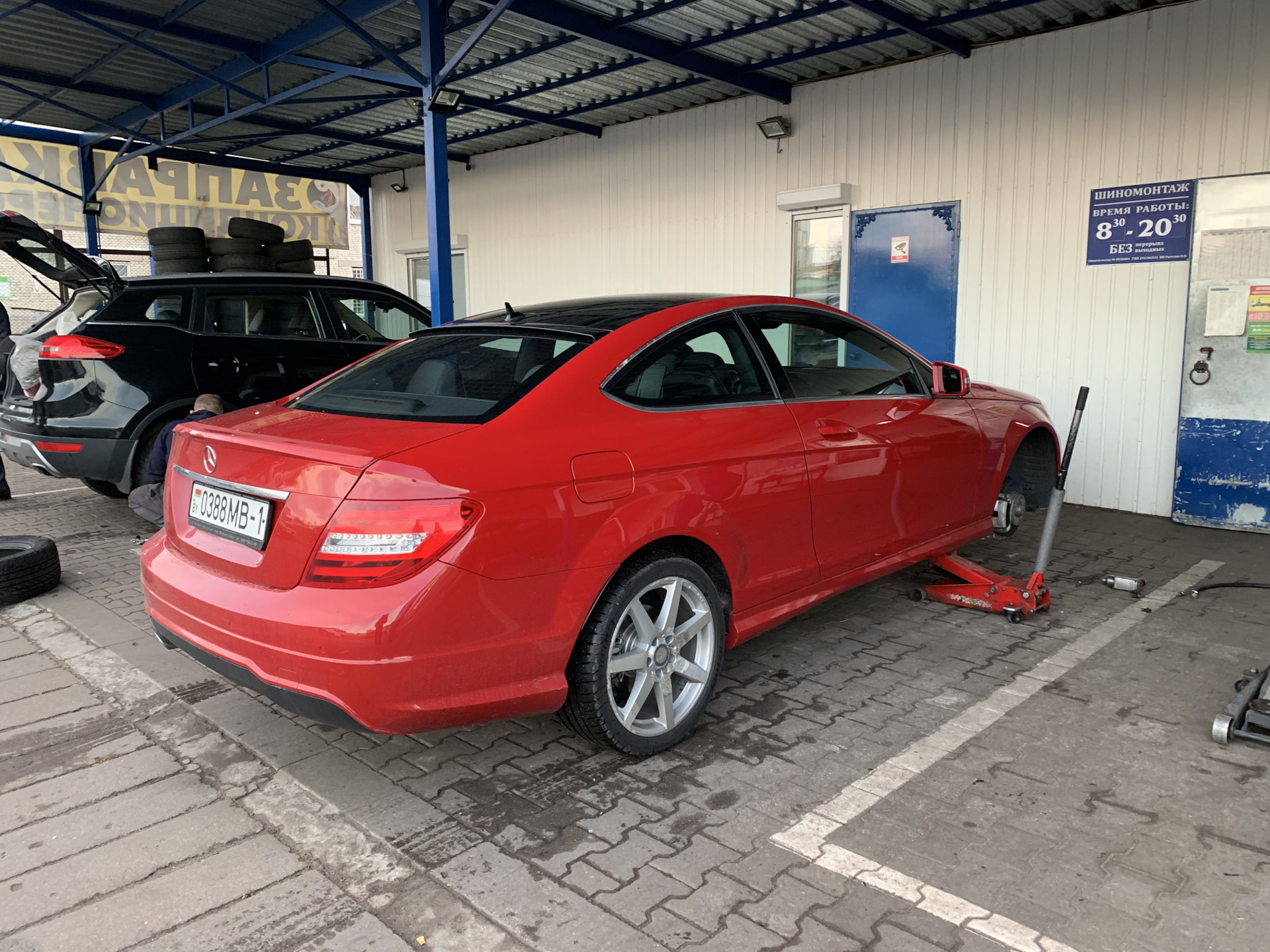 Переобулся в зимние шины. — Mercedes-Benz C-class Coupe (C204), 1,6 л, 2013 года | шины | DRIVE2