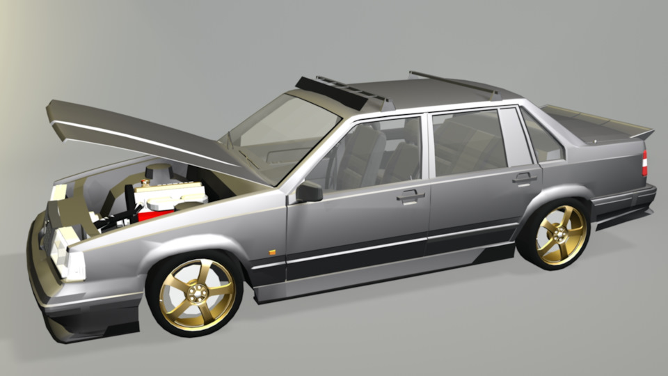 volvo 3d model v2 — Volvo 940, 2,3 л, 1990 года | наблюдение | DRIVE2