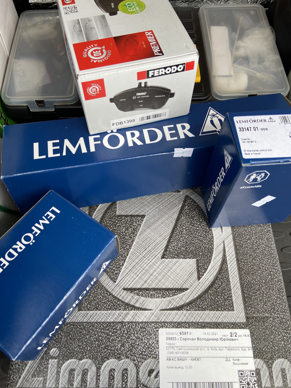 Заме передних дисков, колодок и задних подушек двигателя — Volkswagen ...