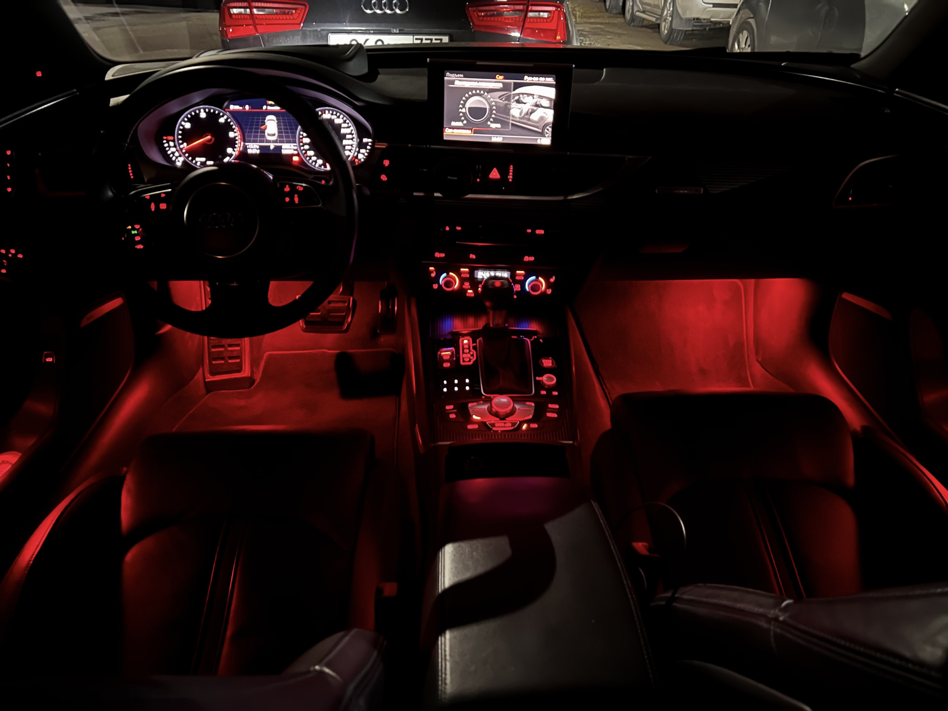 QQ2 — Контурная подсветка салона A6 C7 — Audi A6 (C7), 3 л, 2015 года ...
