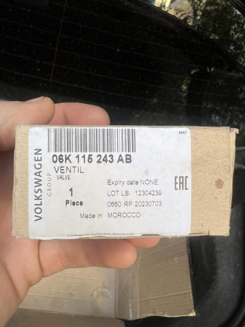 06K115243AB Клапан управления VAG | Запчасти на DRIVE2