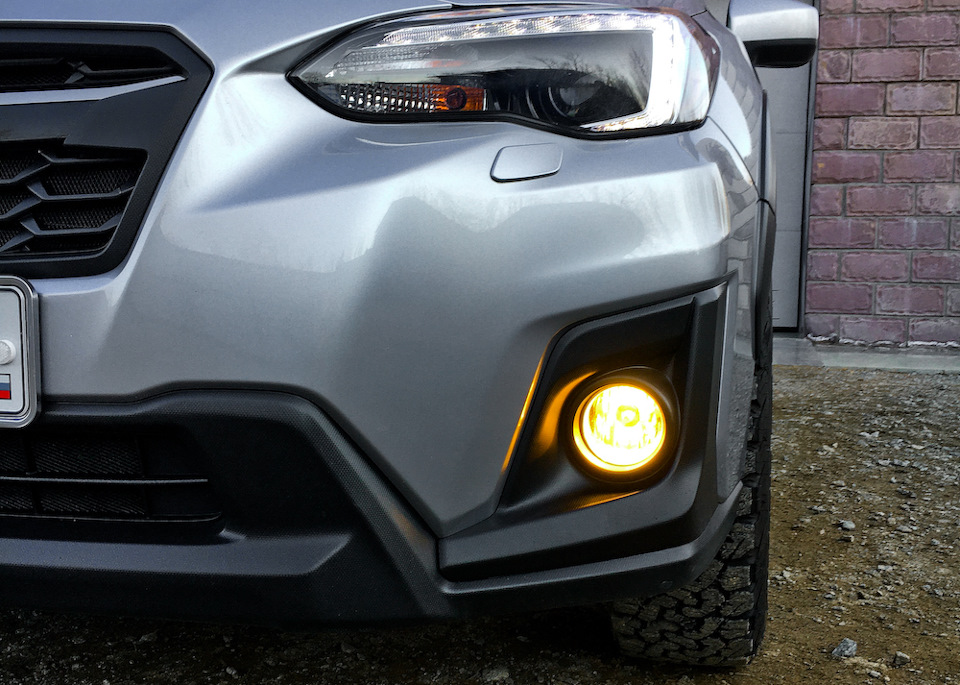 Желтые лампы ПТФ PIAA 2500K — Subaru XV (2G), 2 л, 2017 года | стайлинг ...