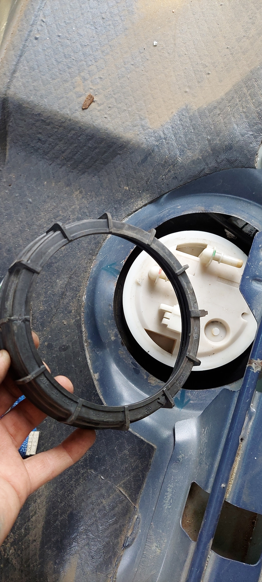 Чистим заборную сетку насоса в баке — Renault Scenic I, 1,6 л, 2002 ...