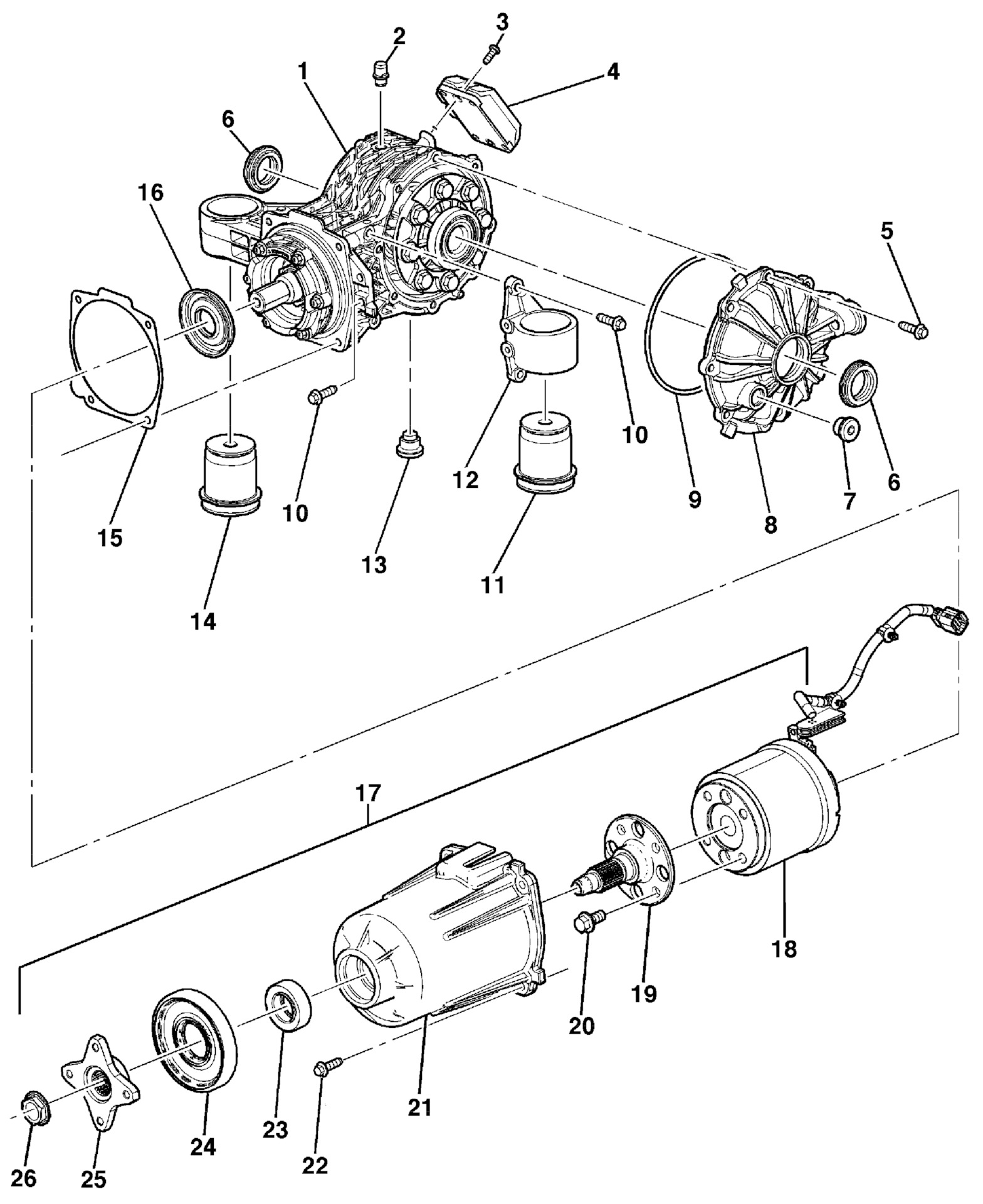 Дифференциал (задний мост) — детали — Chevrolet Captiva (1G), 2,2 л ...