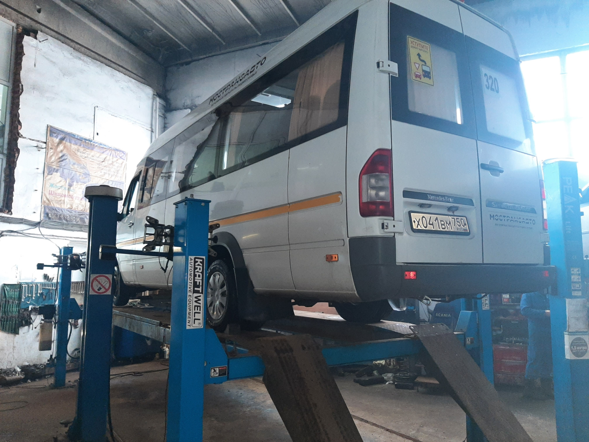 ТО сход развал — Mercedes Benz Sprinter 1g 2 1 л 2017 года визит