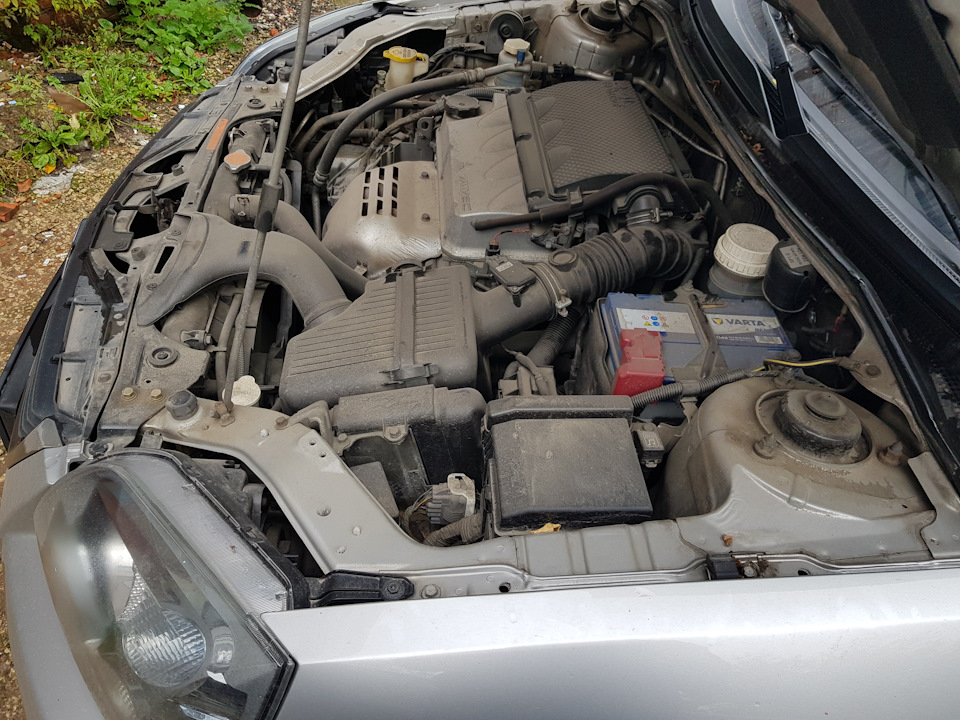 Longlife lamps in headlights — Mitsubishi Galant (9G), 2,4 л, 2010 года ...