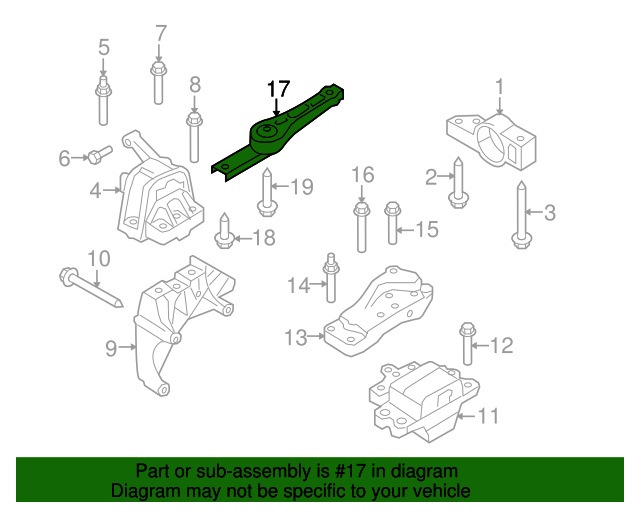 3C0199855M Опора VAG | Запчасти на DRIVE2
