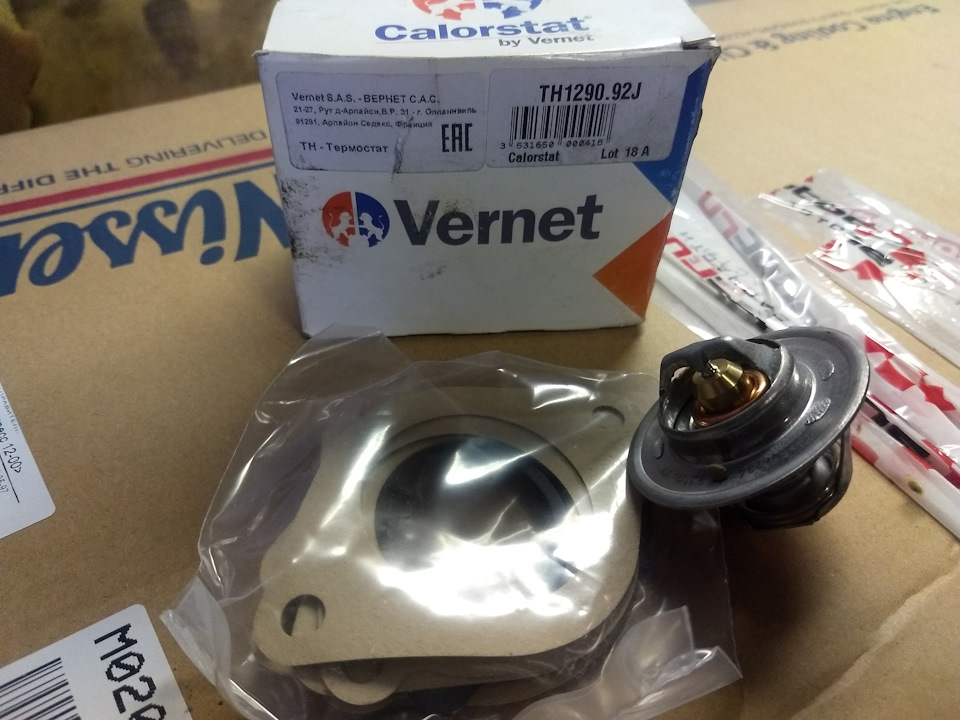 TH129092J ТЕРМОСТАТ, ОХЛАЖДАЮЩАЯ ЖИДКОСТЬ VERNET | Запчасти на DRIVE2
