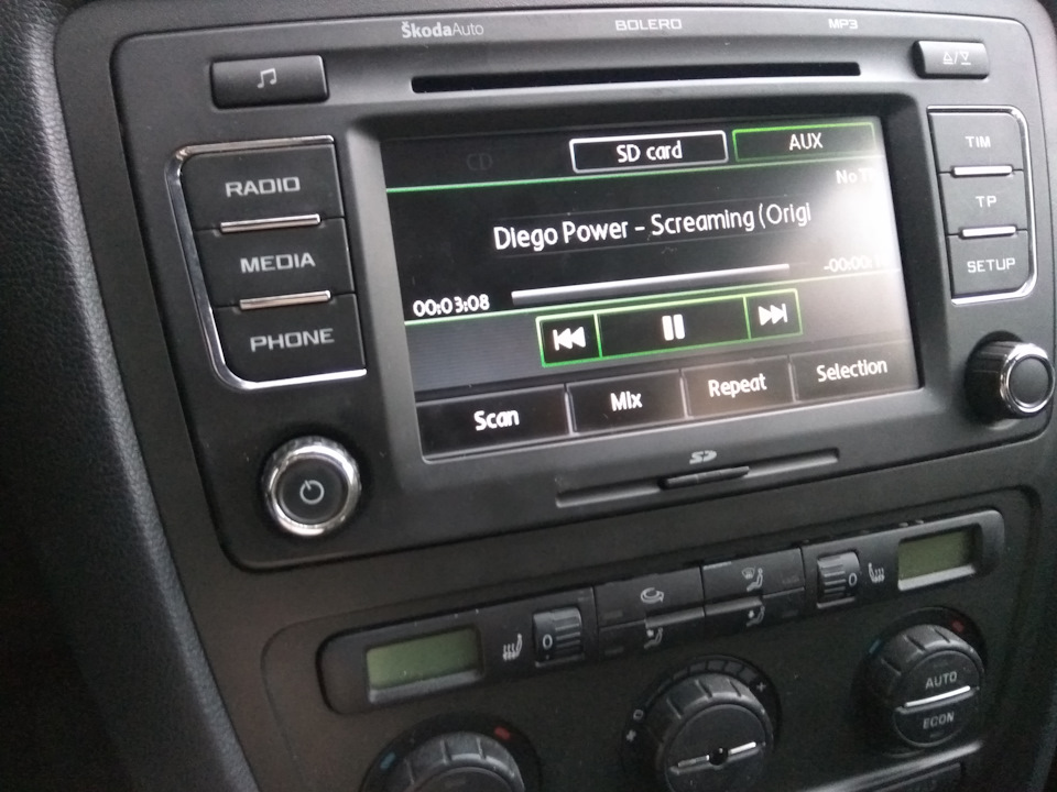 Замена rcd330+ на Bolero Blaupunkt — Skoda Octavia A5 Mk2, 1,6 л, 2007 ...
