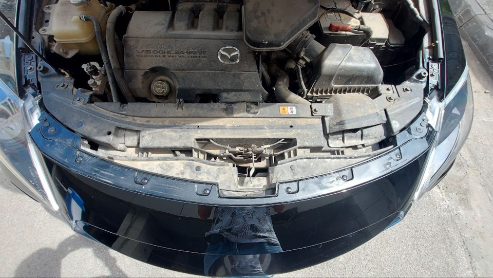 031. Про набор клипс, пистонов для установки накладки бампера. — Mazda CX-9 (1G), 3,7 л, 2013 ...