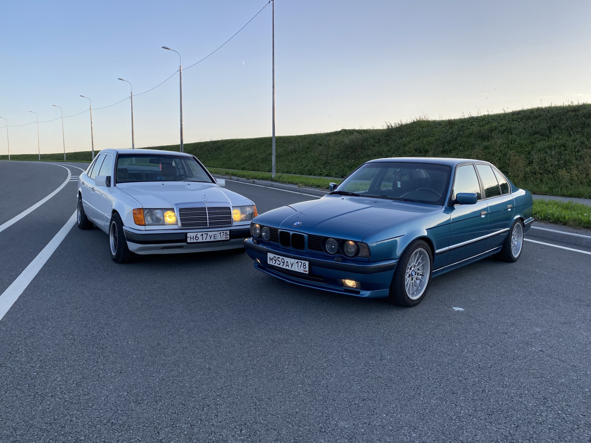 BMW E34 & Mercedes-Benz W124 — BMW 5 series (E34), 2,5 л, 1994 года ...