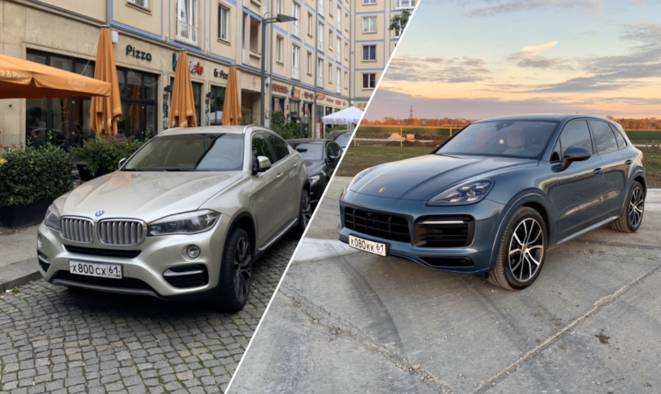 68. Porsche Cayenne E3 VS BMW X6 F16 — Porsche Cayenne (3G), 3 л, 2018 года | наблюдение | DRIVE2