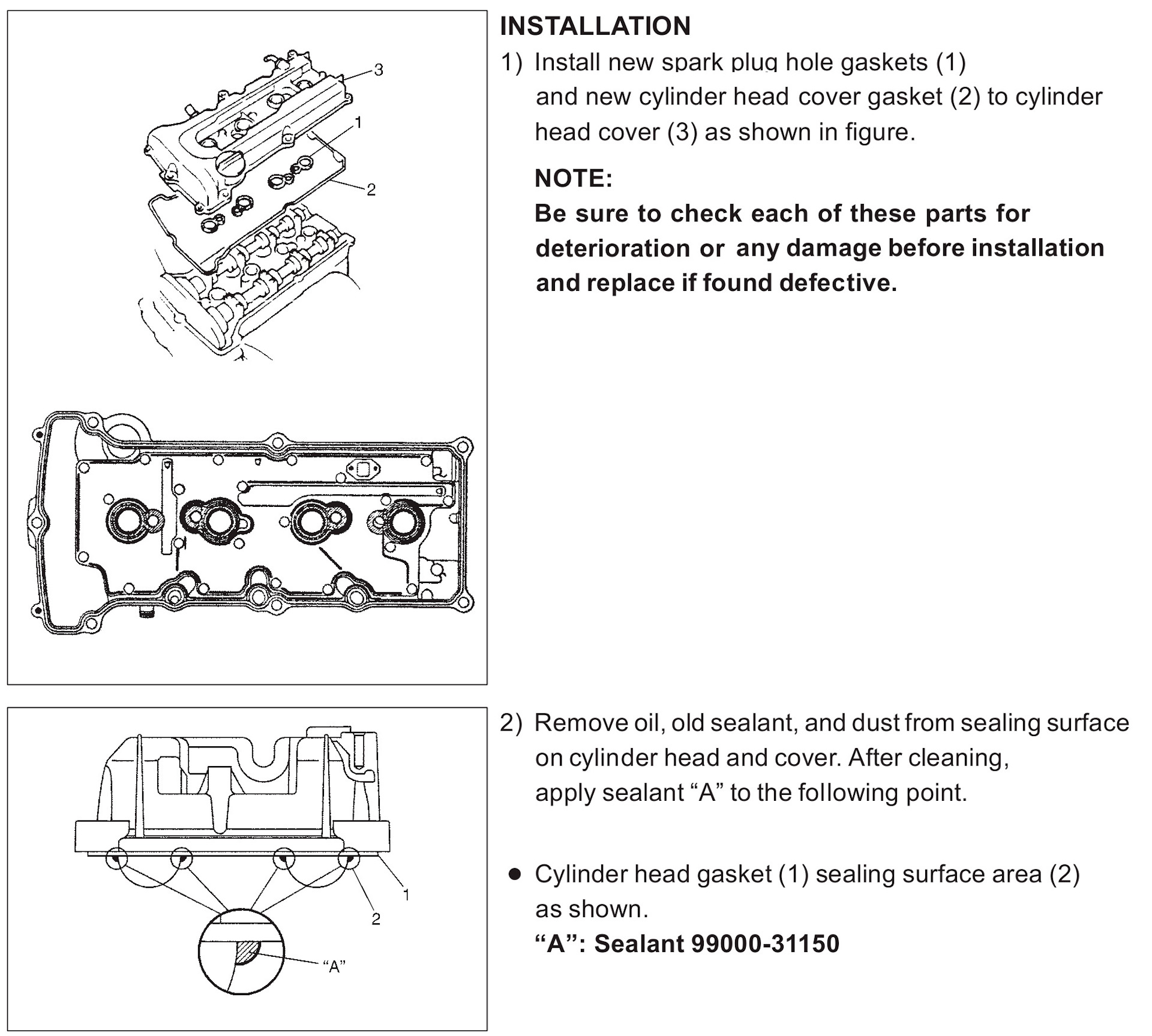 Выбор и замена прокладки клапанной крышки ГБЦ для двигателей Suzuki M ...