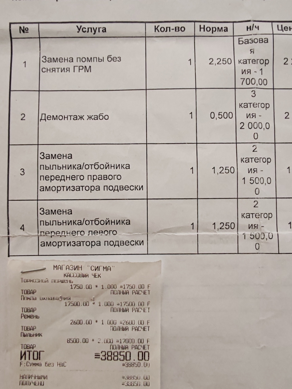 Замена помпы, приводного ремня и подшипников стоек — Toyota C-HR, 1,2 л ...