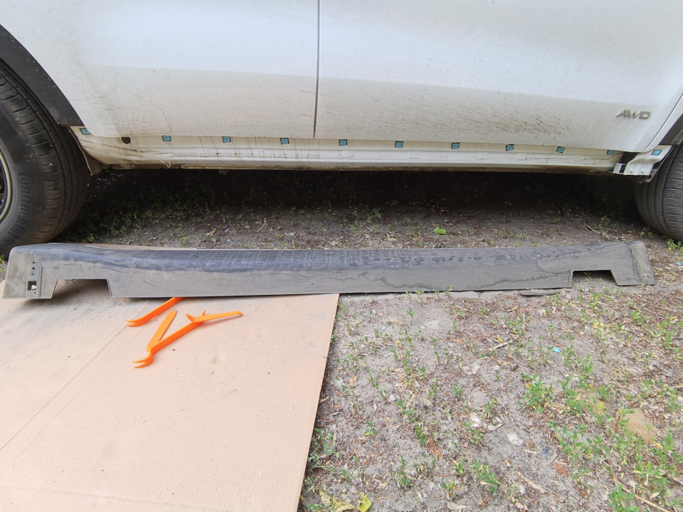 Пороги боковые Mobis D9875AB100 — KIA Sportage (4G), 2,4 л, 2021 года ...