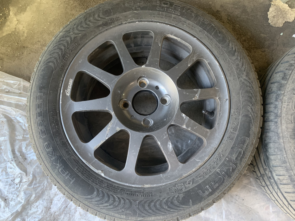 Шины летние Nokian 185/60 R14, кованые диски ВСМПО 6Jx14 4x98. Б/у | 22 ...