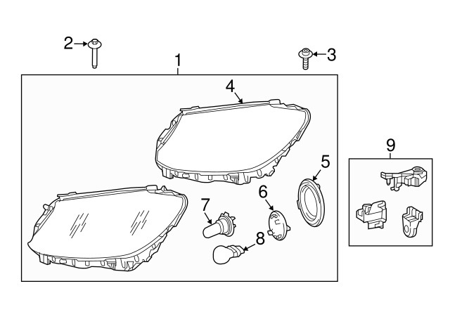 A2058200414 Комплект креплений фары Mercedes | Запчасти на DRIVE2